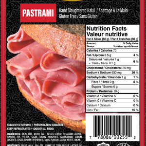 Halal Sliced Beef Pastrami near Scarborough - Crescent Foods